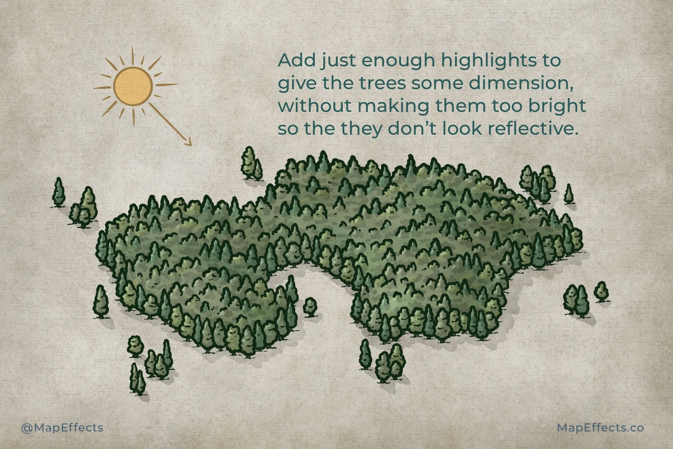How to Draw Old-Growth Forests on Fantasy Maps — Map Effects