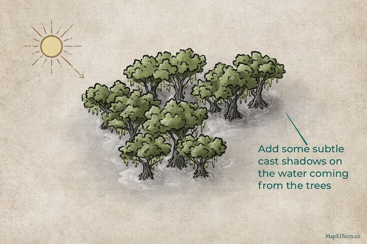 How to Draw Swamps on Fantasy Maps - Step by Step Tutorial — Map Effects