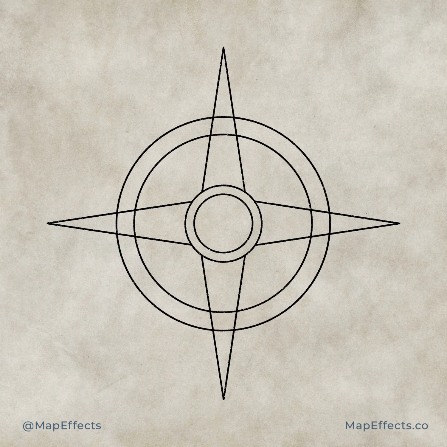 How to Draw a Compass On Your Fantasy Maps — Map Effects