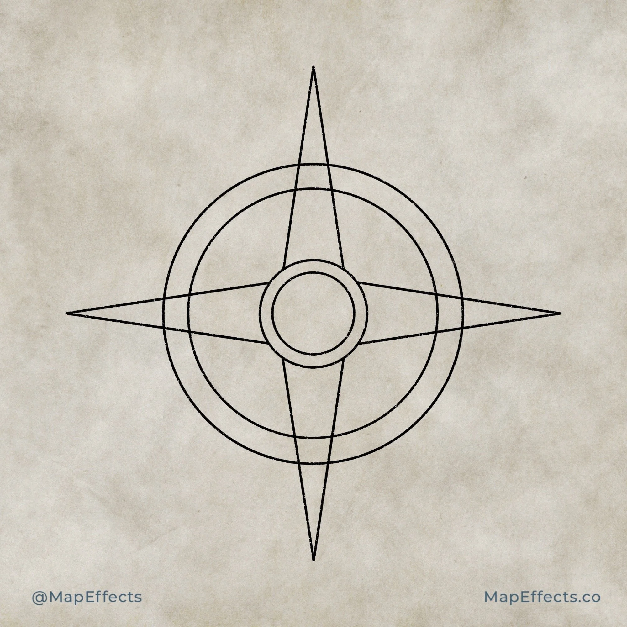How to Draw a Compass On Your Fantasy Maps — Map Effects
