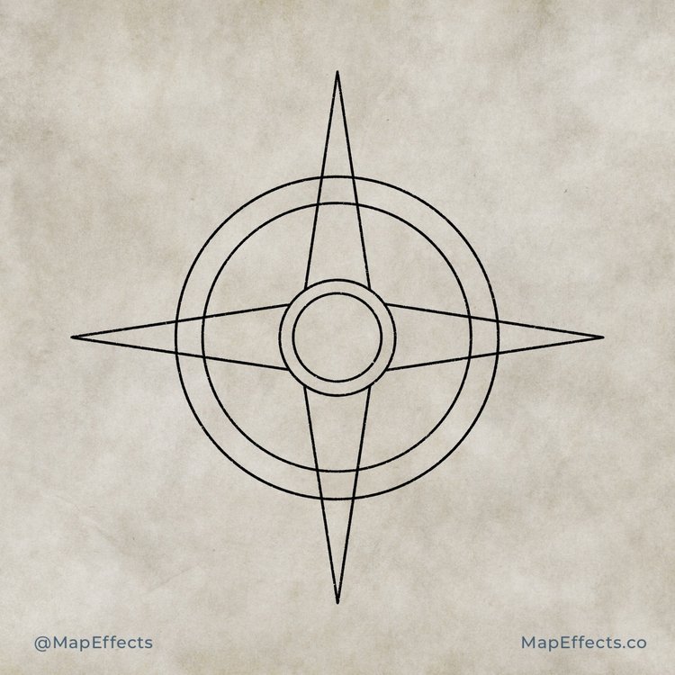 How to Draw a Compass On Your Fantasy Maps — Map Effects