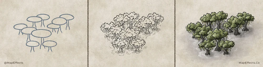 How to Draw Swamps on Fantasy Maps - Step by Step Tutorial — Map Effects