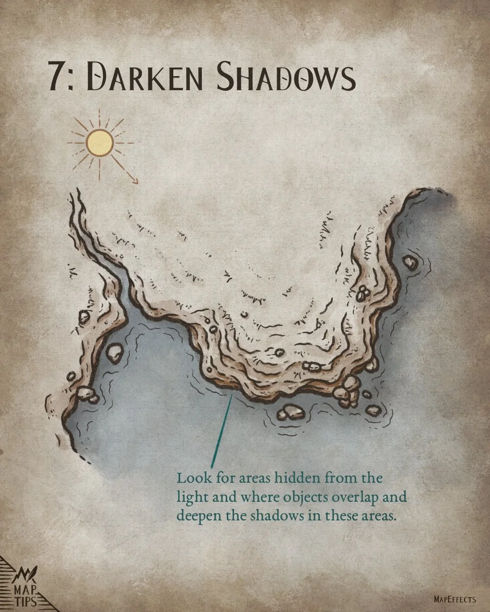 Drawing Cliffs on Coastlines in Top Down Perspective for Your Fantasy ...