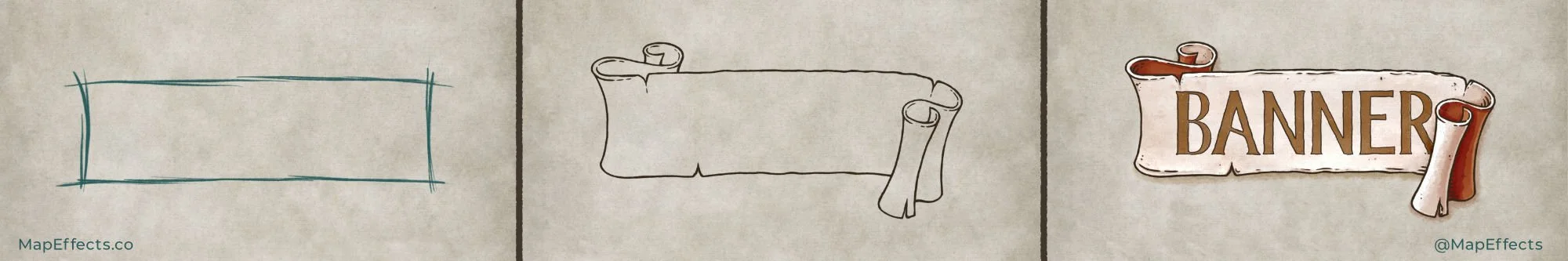 How to Draw Banners on your Fantasy Maps — Map Effects