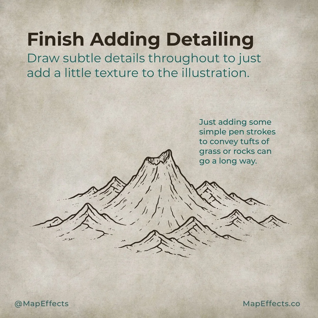 How to Draw a Volcano on Your Fantasy Maps — Map Effects