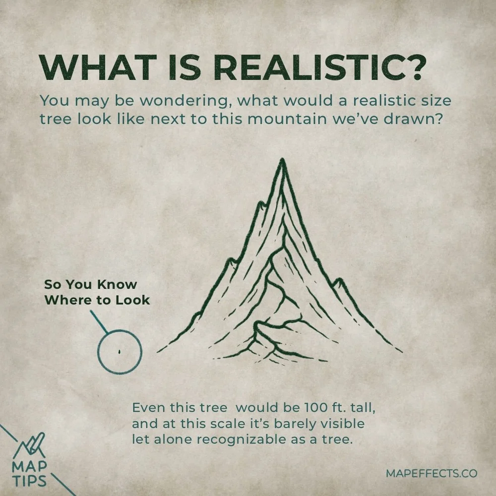 What Scale to Draw Trees & Forests on Fantasy Maps? — Map Effects