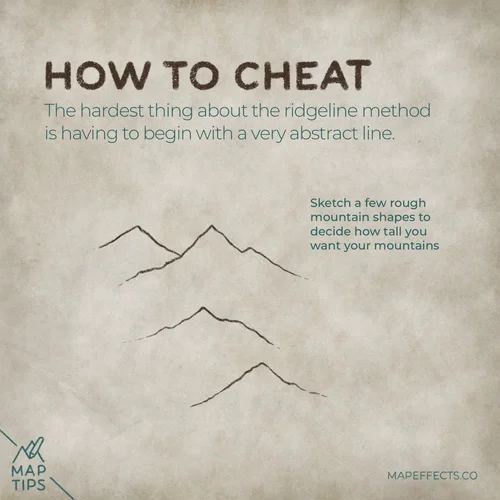 Adjusting Ridges for Mountain Height on Fantasy Maps — Map Effects