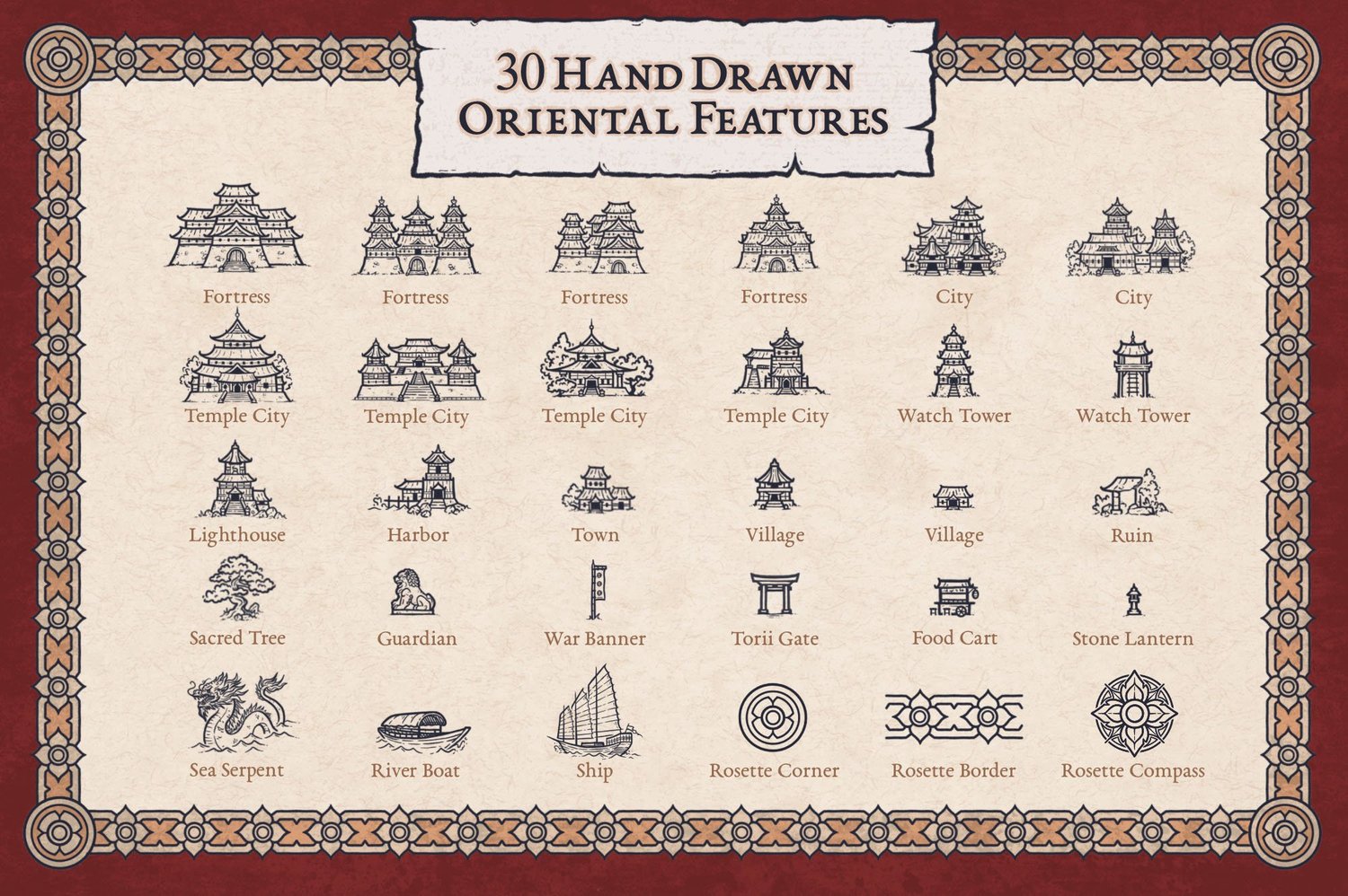 Oriental Effects for the Fantasy Map Builder — Map Effects