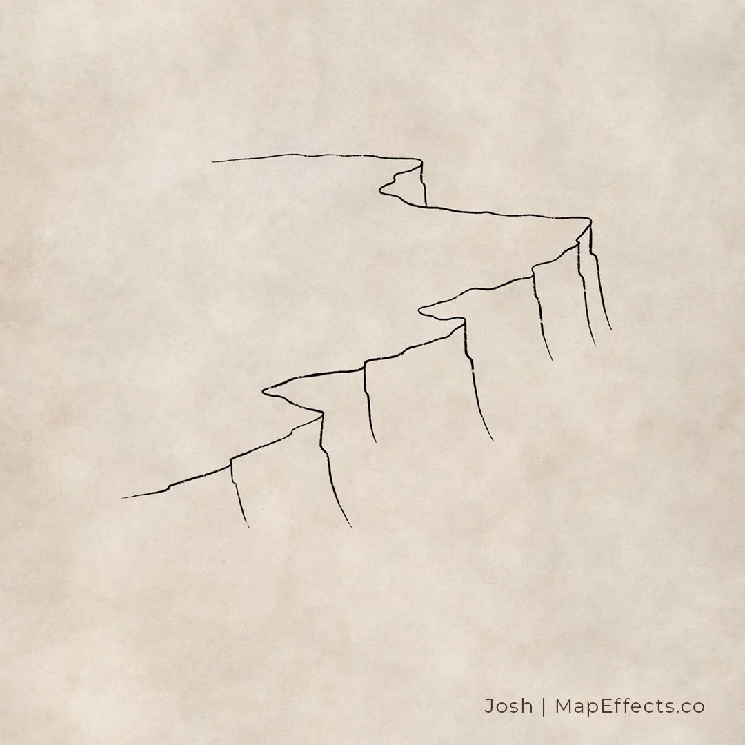 How to Draw a Plateau or Cliff on Your Fantasy Maps — Map Effects