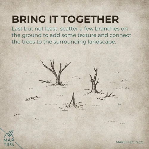 How to Draw Better Dead Trees on Fantasy Maps — Map Effects