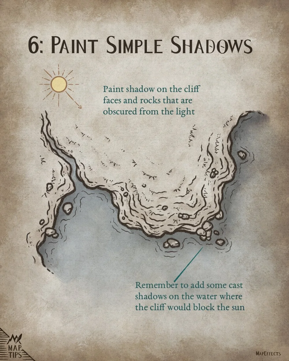 Drawing Cliffs on Coastlines in Top Down Perspective for Your Fantasy ...