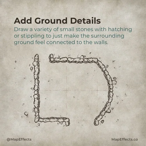 How to Draw Rough Stone Walls on Your Dungeon Maps — Map Effects