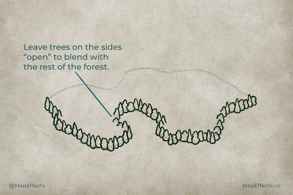How to Draw Old-Growth Forests on Fantasy Maps — Map Effects