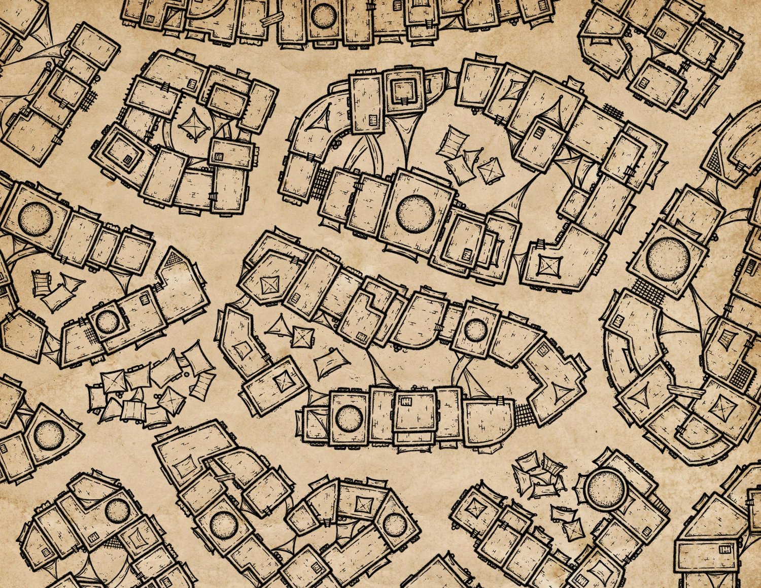 Desert Buildings for Fantasy City Map Builder — Map Effects