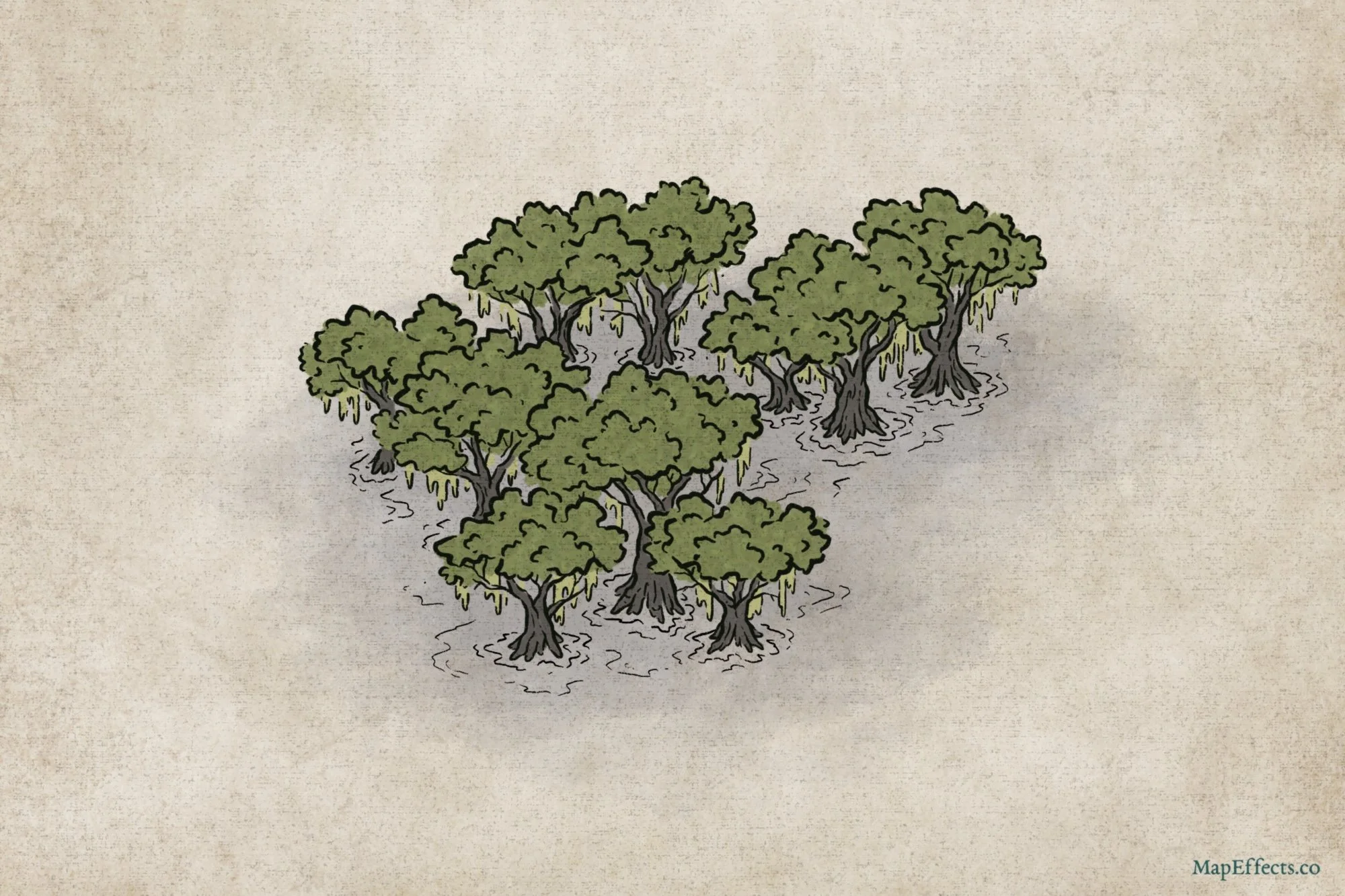 How to Draw Swamps on Fantasy Maps - Step by Step Tutorial — Map Effects