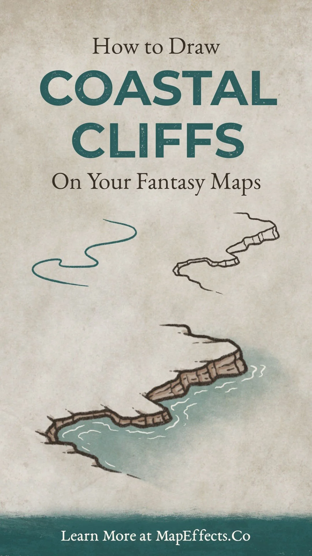 How to Draw Cliffs on the Coastline of Your Fantasy Maps — Map Effects