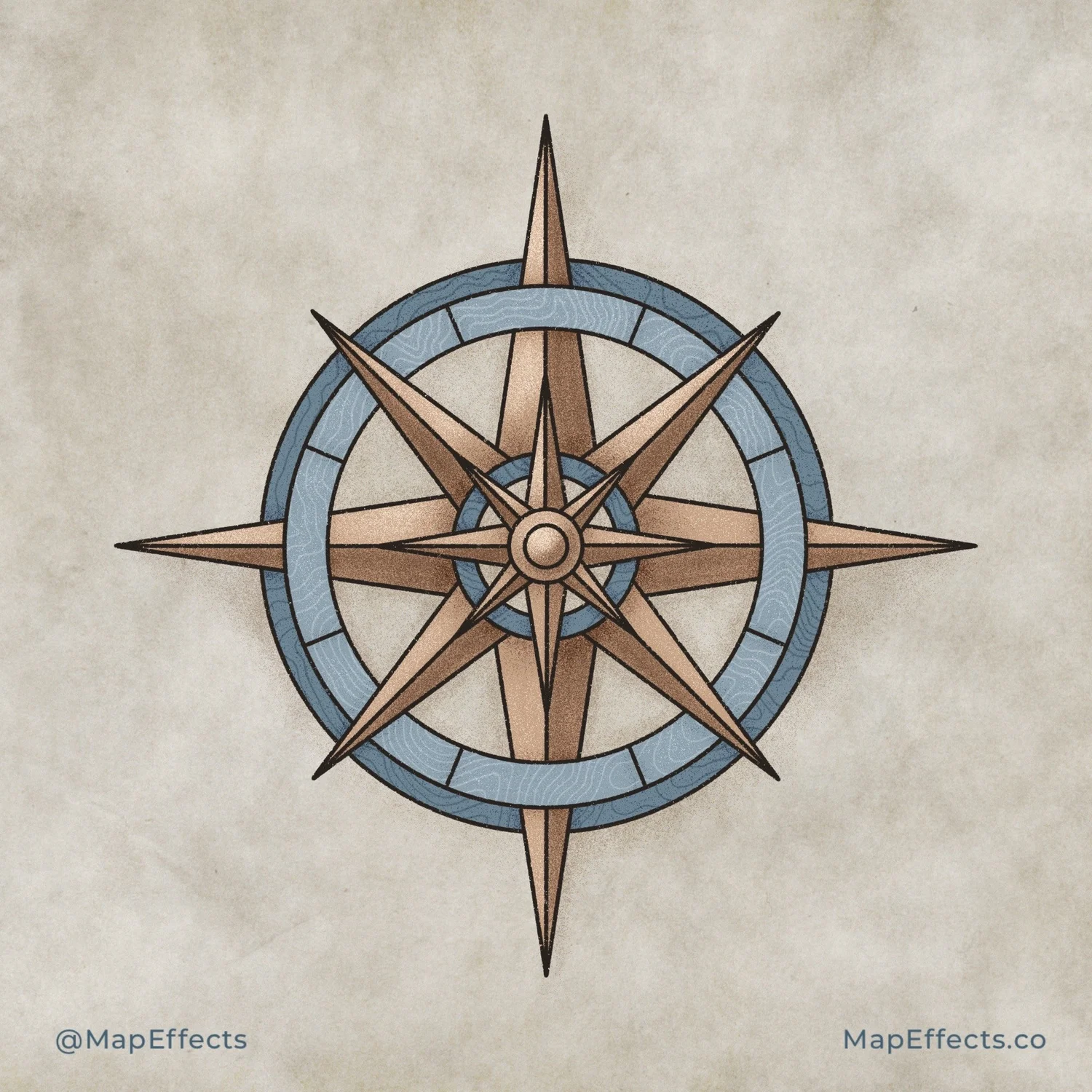 How to Draw a Compass On Your Fantasy Maps — Map Effects