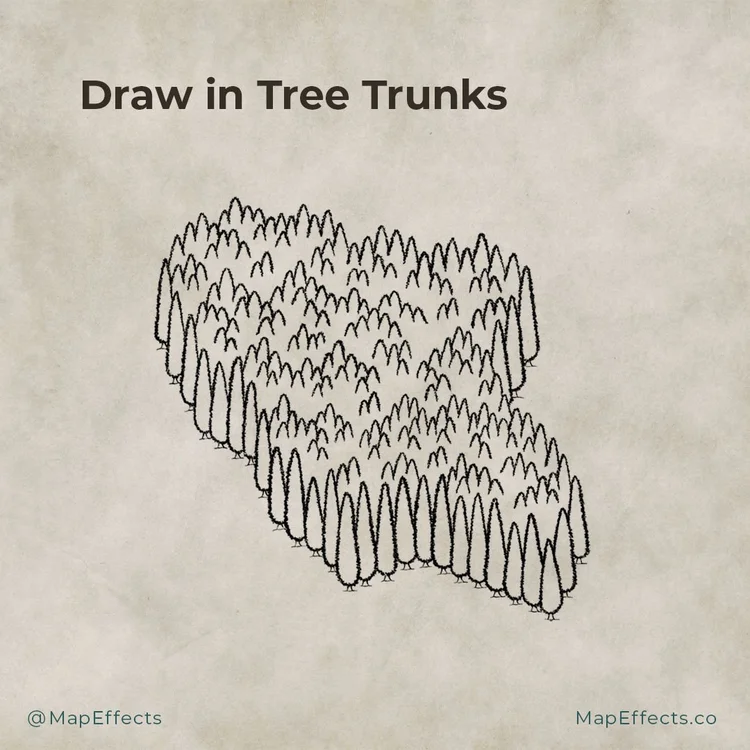 How to Draw a Forest on Your Fantasy Maps — Map Effects