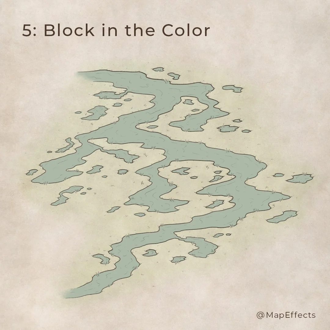 How to Draw Marshes on Your Fantasy Maps — Map Effects