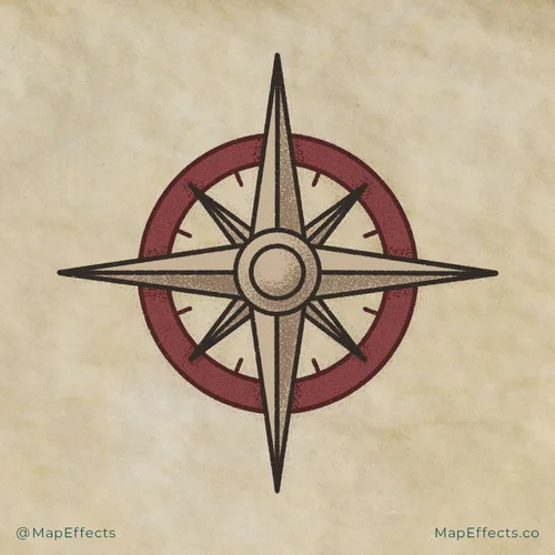 How to Draw a Compass Rose on Your Fantasy Maps — Map Effects