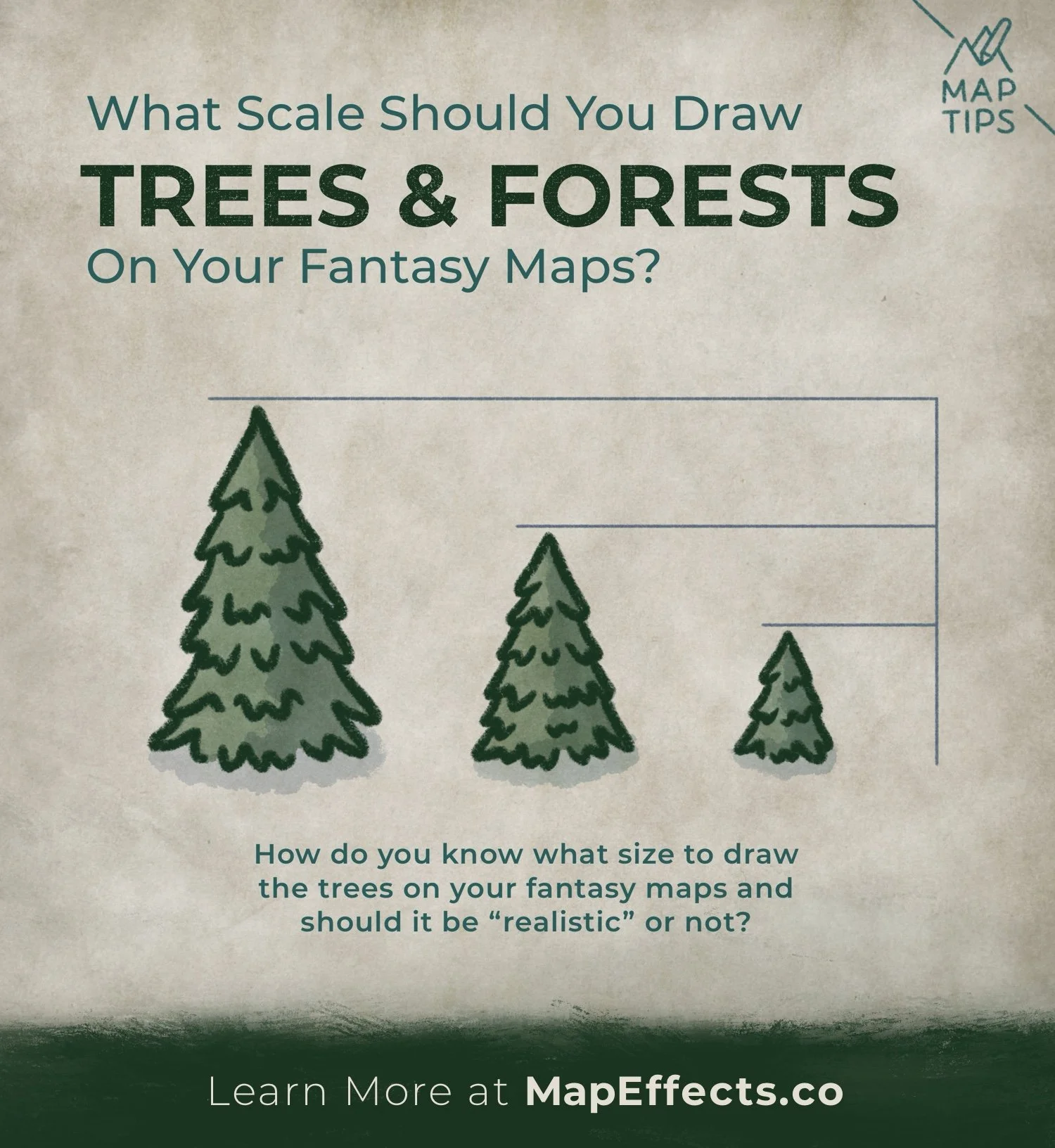 What Scale to Draw Trees & Forests on Fantasy Maps? — Map Effects
