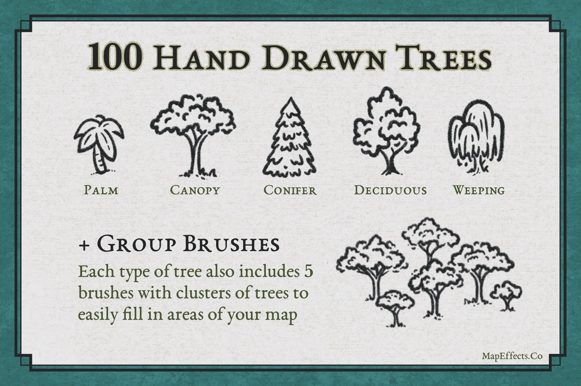 Tree Add On Pack for The Fantasy Map Builder — Map Effects