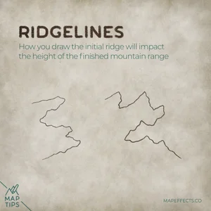 Adjusting Ridges for Mountain Height on Fantasy Maps — Map Effects
