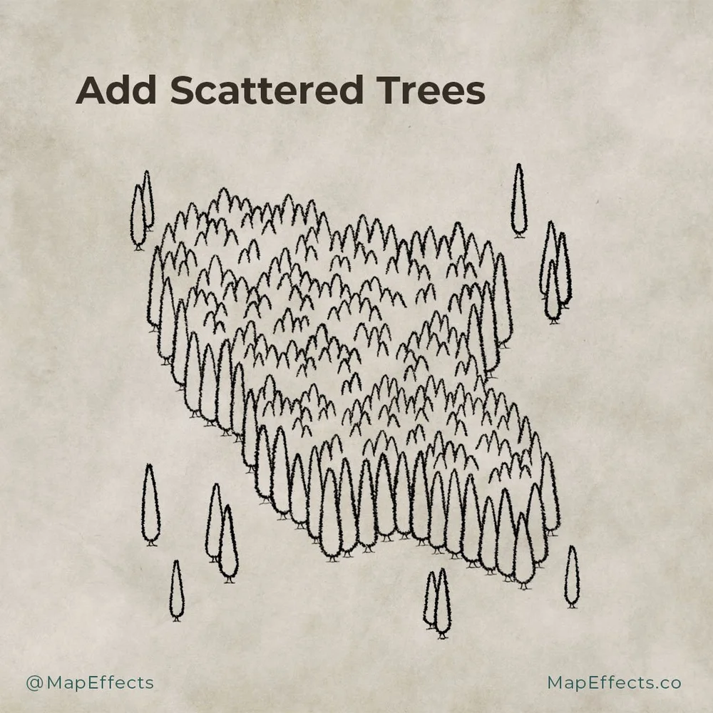 How to Draw a Forest on Your Fantasy Maps — Map Effects