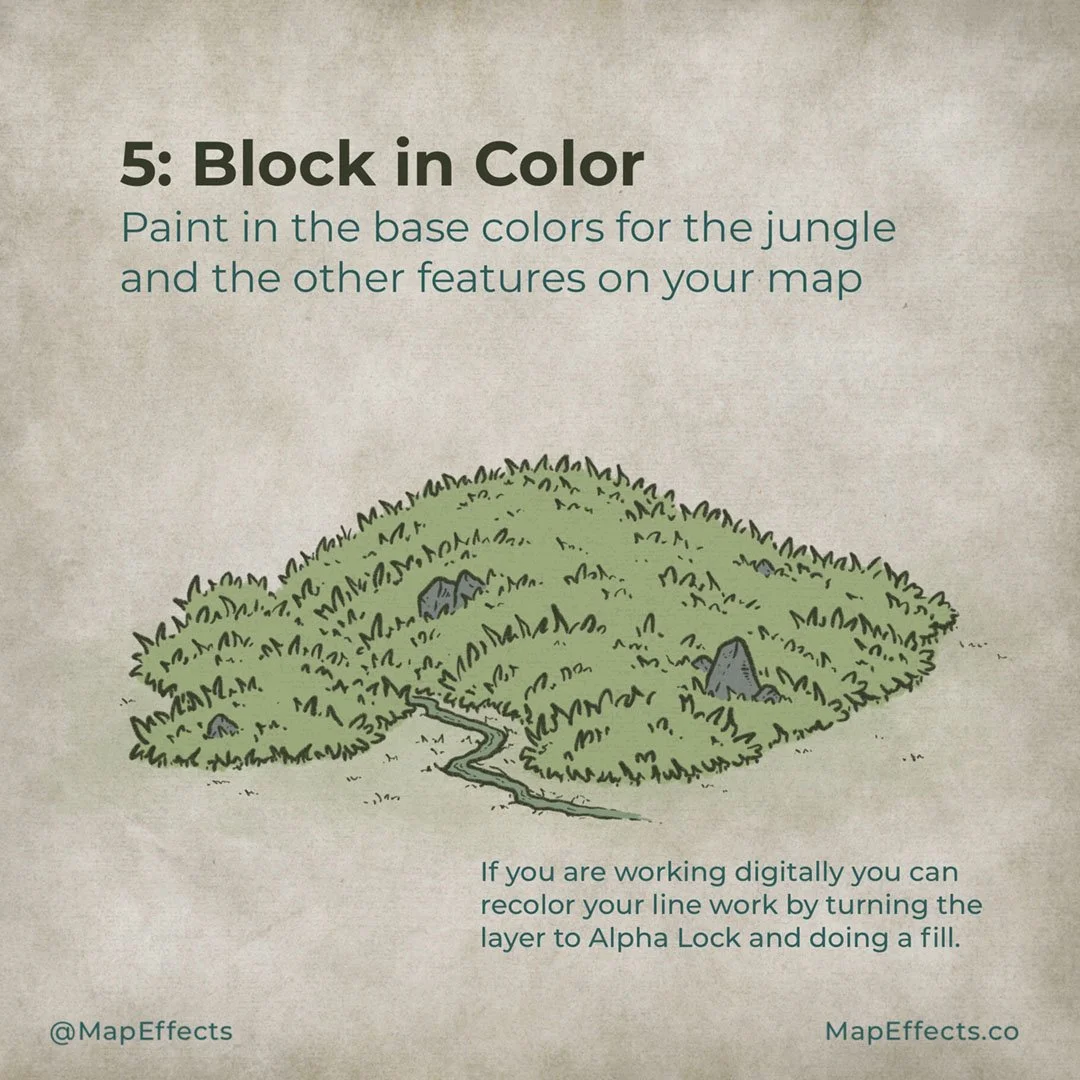 How to Draw Jungles on Your Fantasy Maps — Map Effects