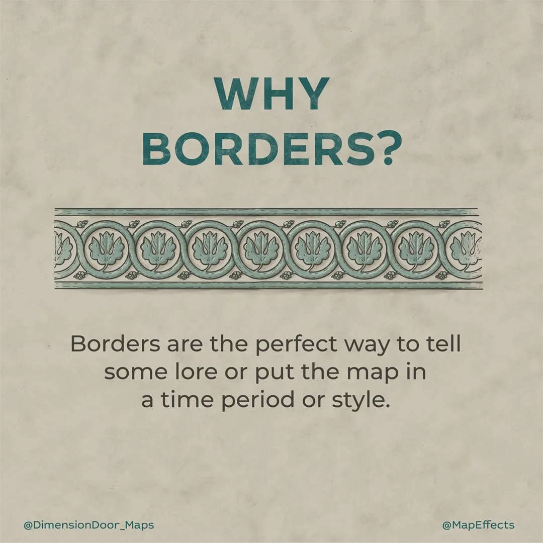 How to Draw 7 Fantasy Map Borders — Map Effects