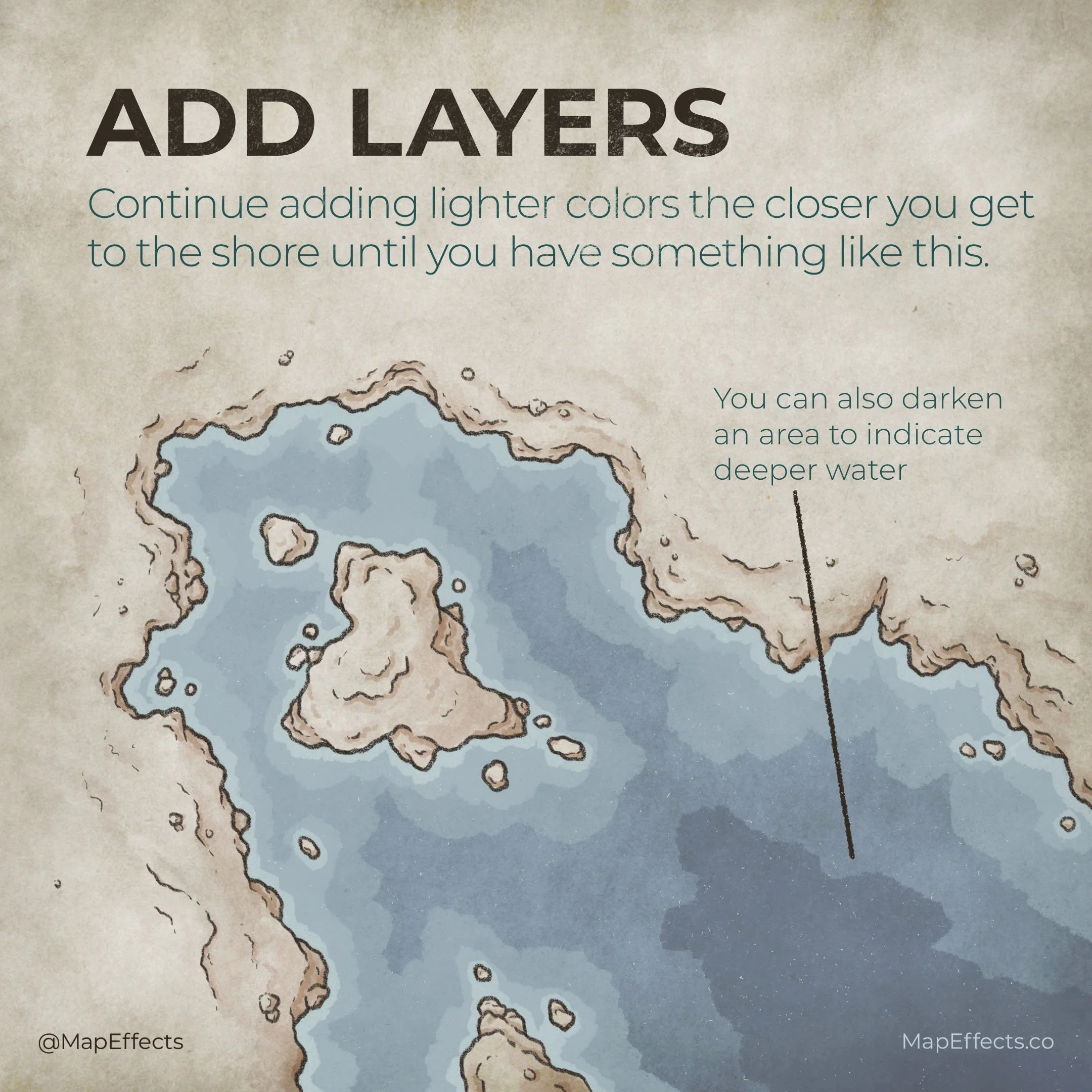 How to Shade Oceans & Seas on Your Fantasy Maps — Map Effects