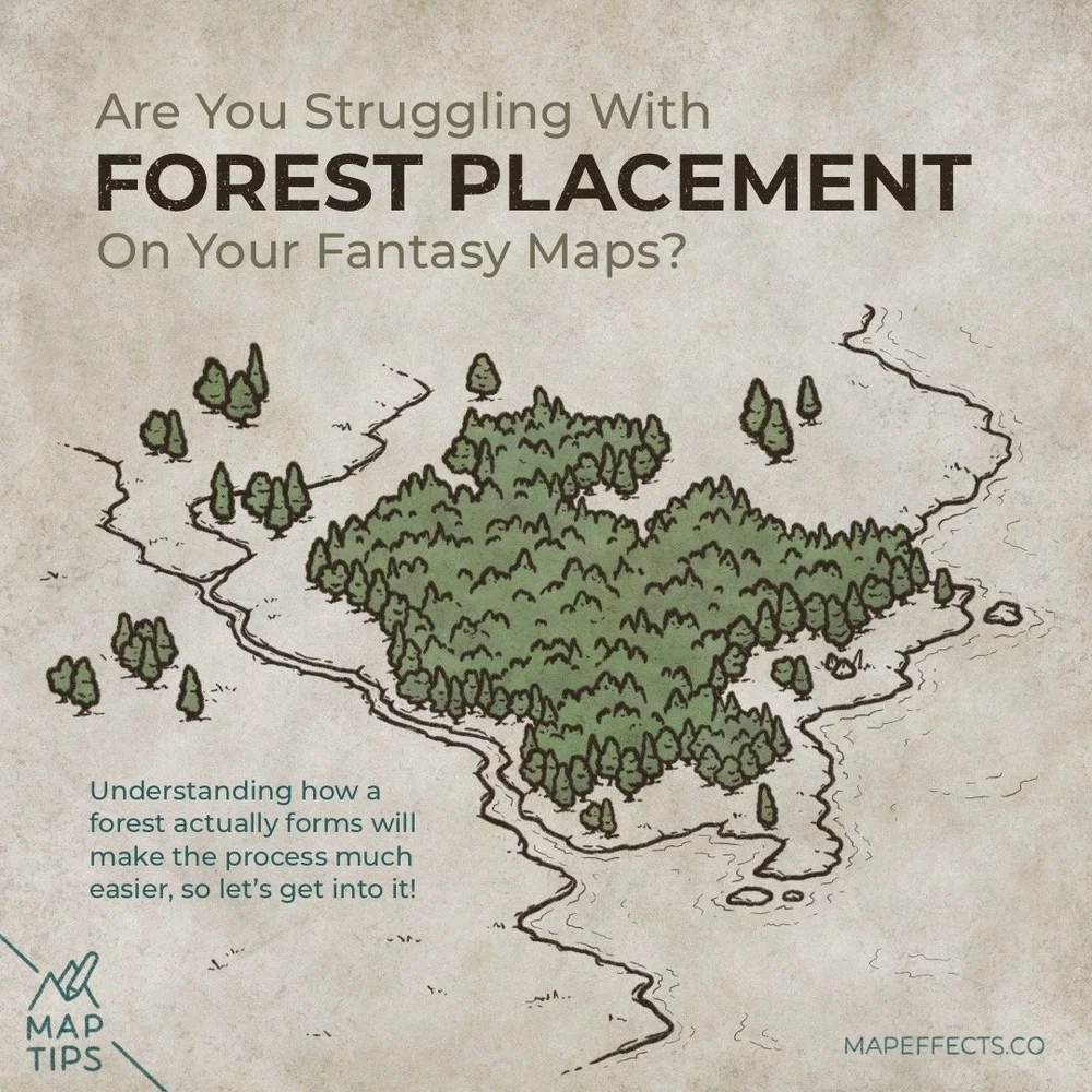 Forests - Where to Place them on Your Fantasy Maps — Map Effects
