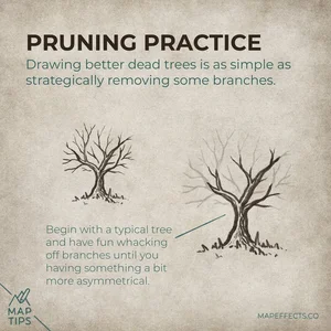 How to Draw Better Dead Trees on Fantasy Maps — Map Effects