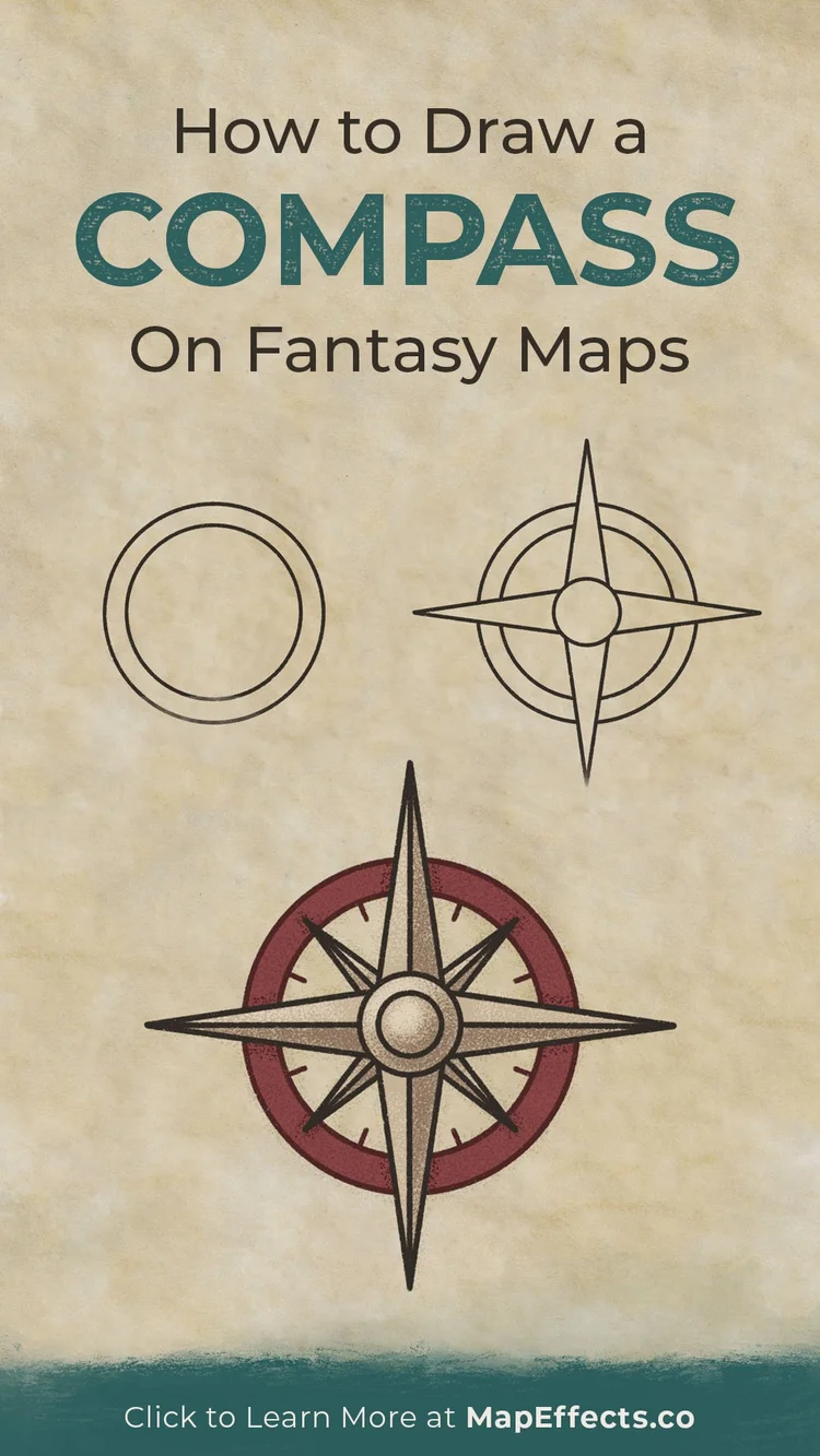How to Draw a Compass Rose on Your Fantasy Maps — Map Effects