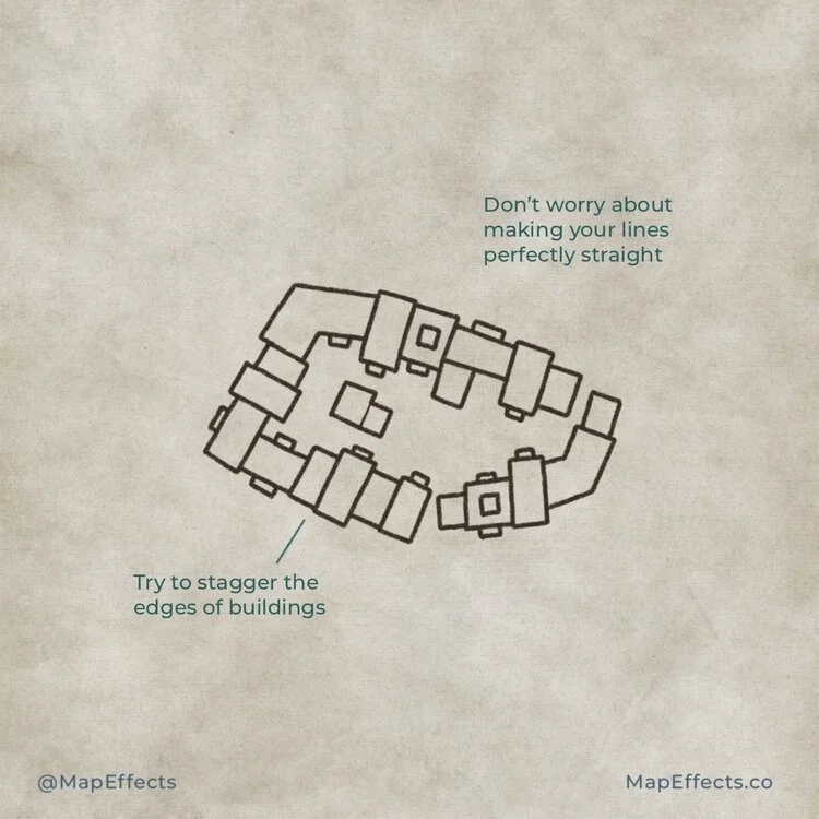 How to Draw a City Block on Your Fantasy Maps — Map Effects