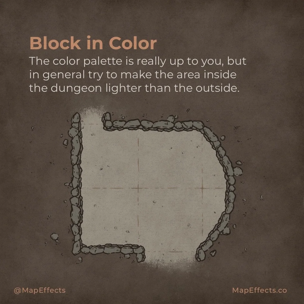 How to Draw Rough Stone Walls on Your Dungeon Maps — Map Effects