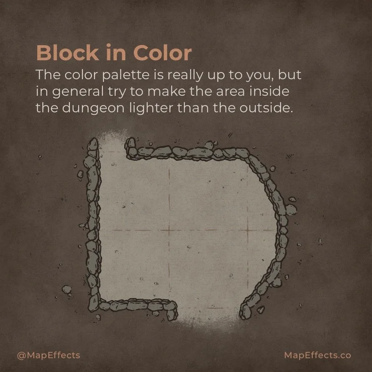 How to Draw Rough Stone Walls on Your Dungeon Maps — Map Effects