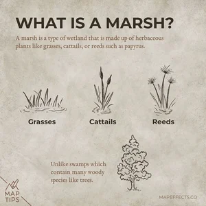 Drawing Marshes on Your Fantasy Maps - Where Do They Form? — Map Effects
