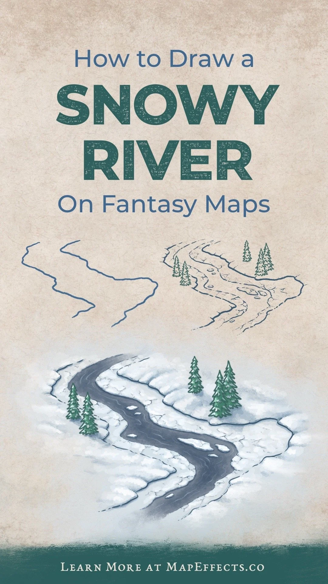 How to Draw a Snowy River on Your Fantasy Map — Map Effects