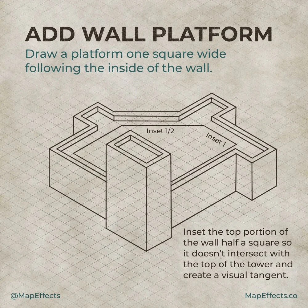 How to Draw an Isometric Fortress on Your Fantasy Maps — Map Effects