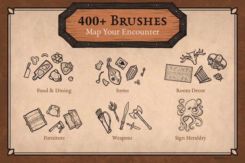 Inns & Taverns Map Builder for Your RPG Interior Maps — Map Effects
