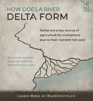 Drawing Deltas on Fantasy Maps - How Do They Form? — Map Effects
