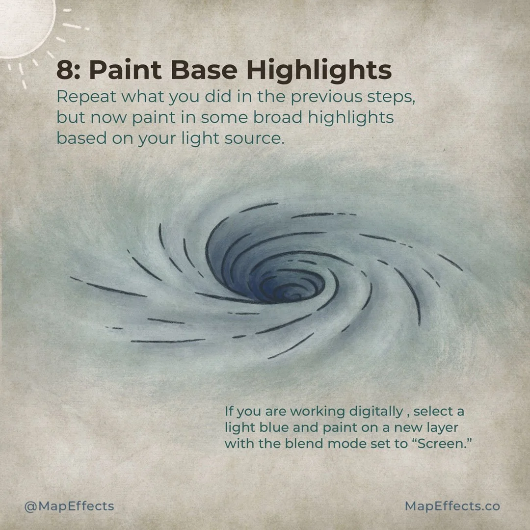 How to Draw a Whirlpool Vortex on Your Fantasy Maps — Map Effects