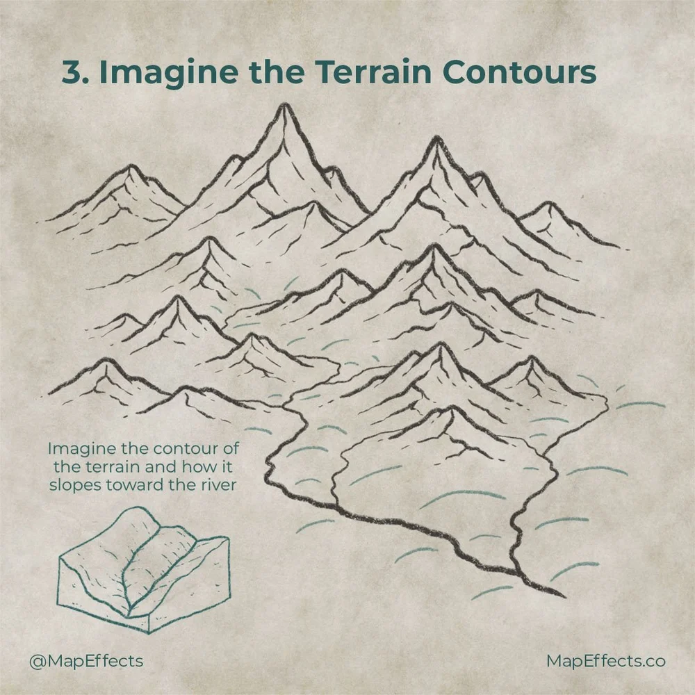 How to Draw Rivers on Your Fantasy Maps — Map Effects