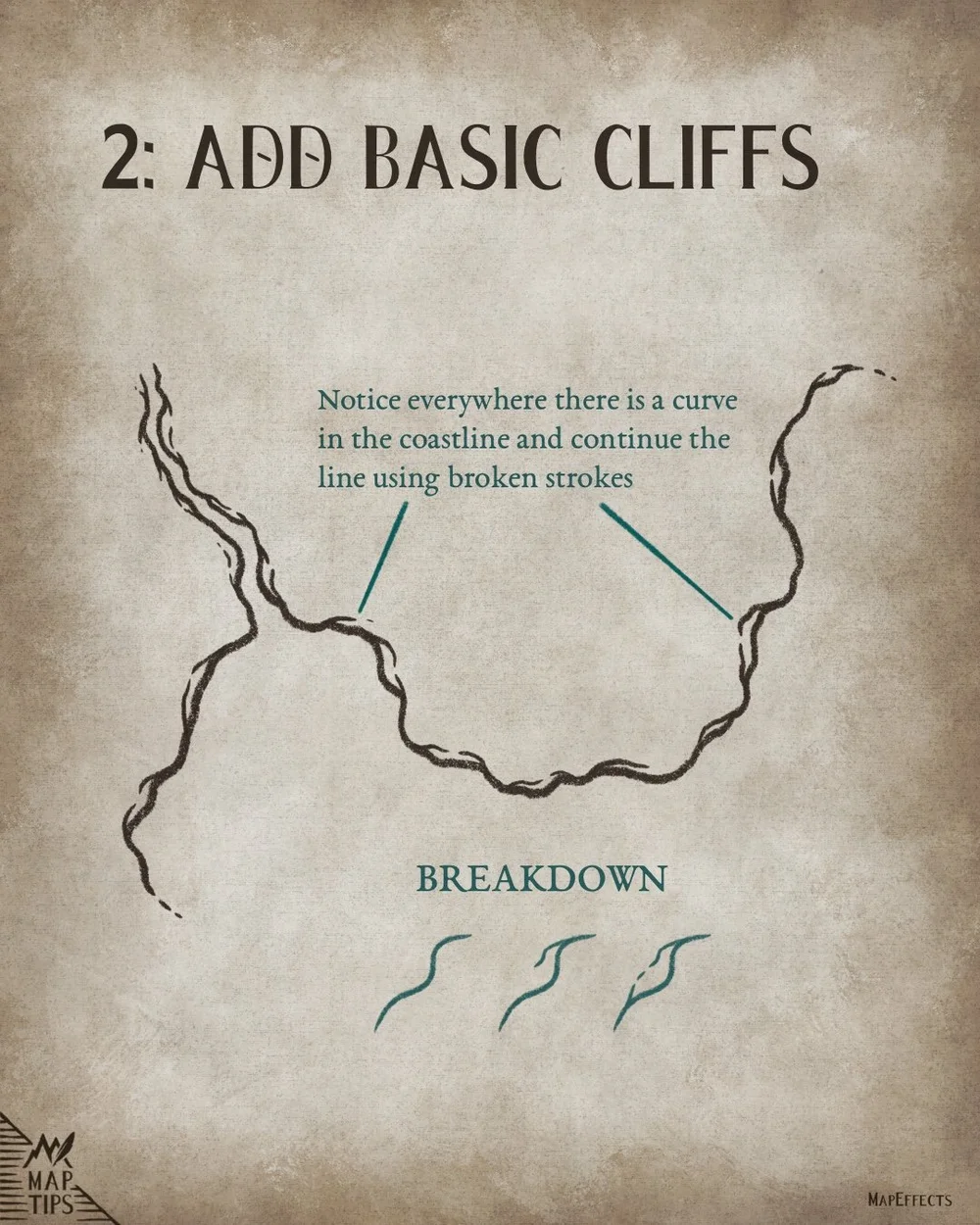 Drawing Cliffs on Coastlines in Top Down Perspective for Your Fantasy ...