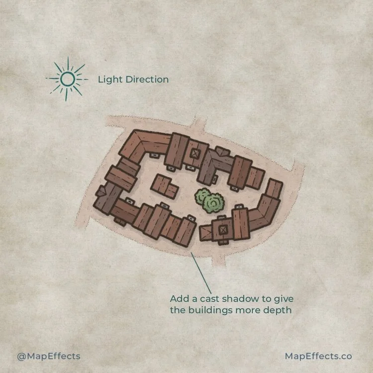 How to Draw a City Block on Your Fantasy Maps — Map Effects
