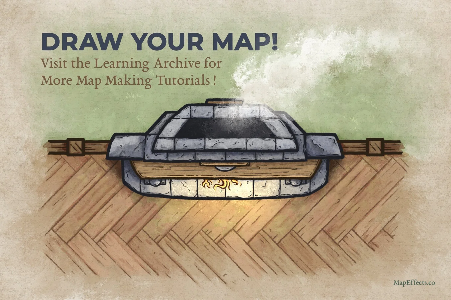 How to Draw a Fireplace on an RPG Interior Map — Map Effects