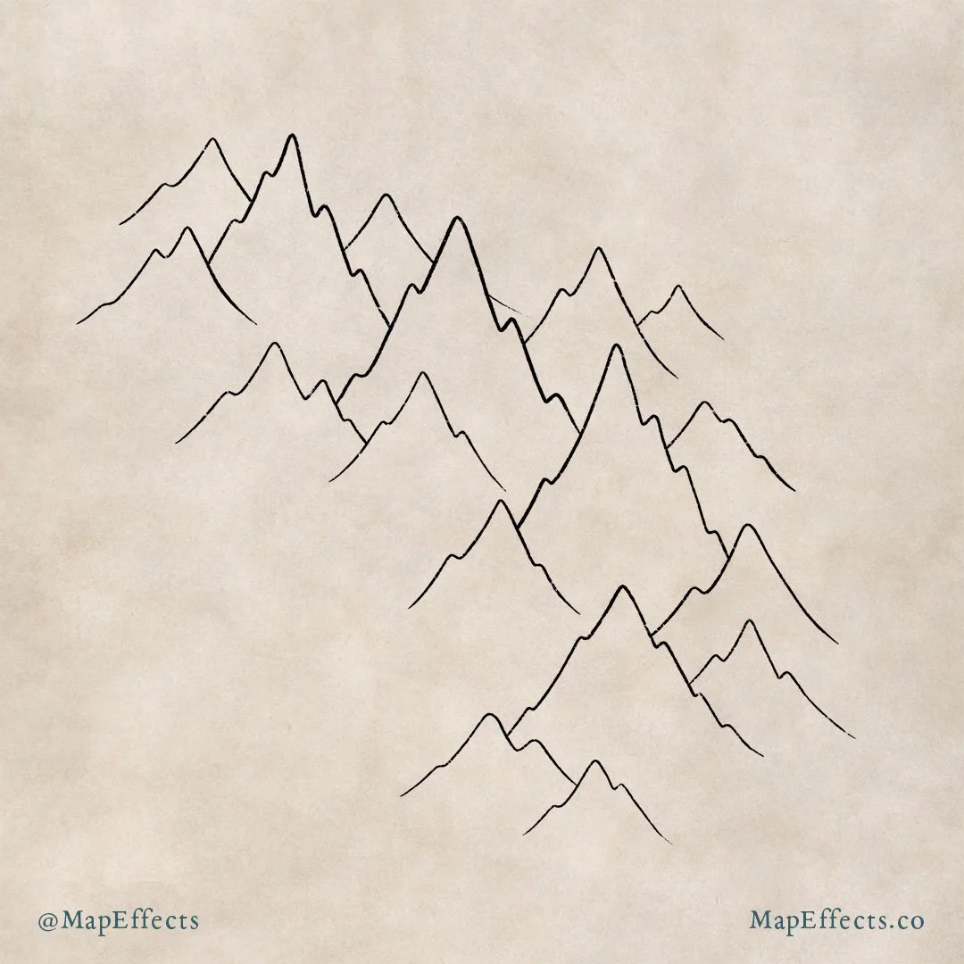 How to Draw Mountains on Your Fantasy Map — Map Effects
