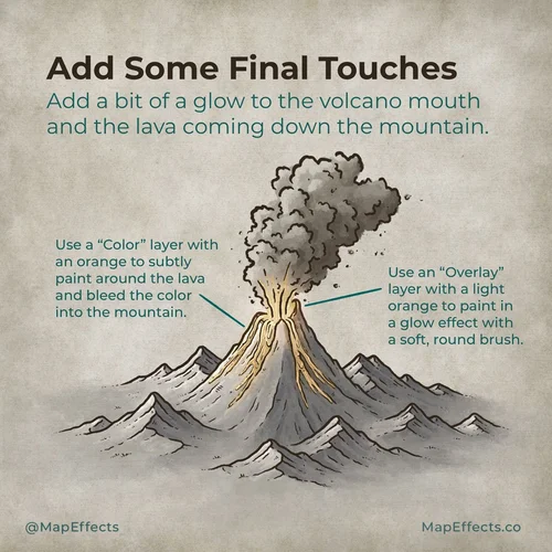 How to Draw a Volcanic Eruption on Your Fantasy Maps — Map Effects