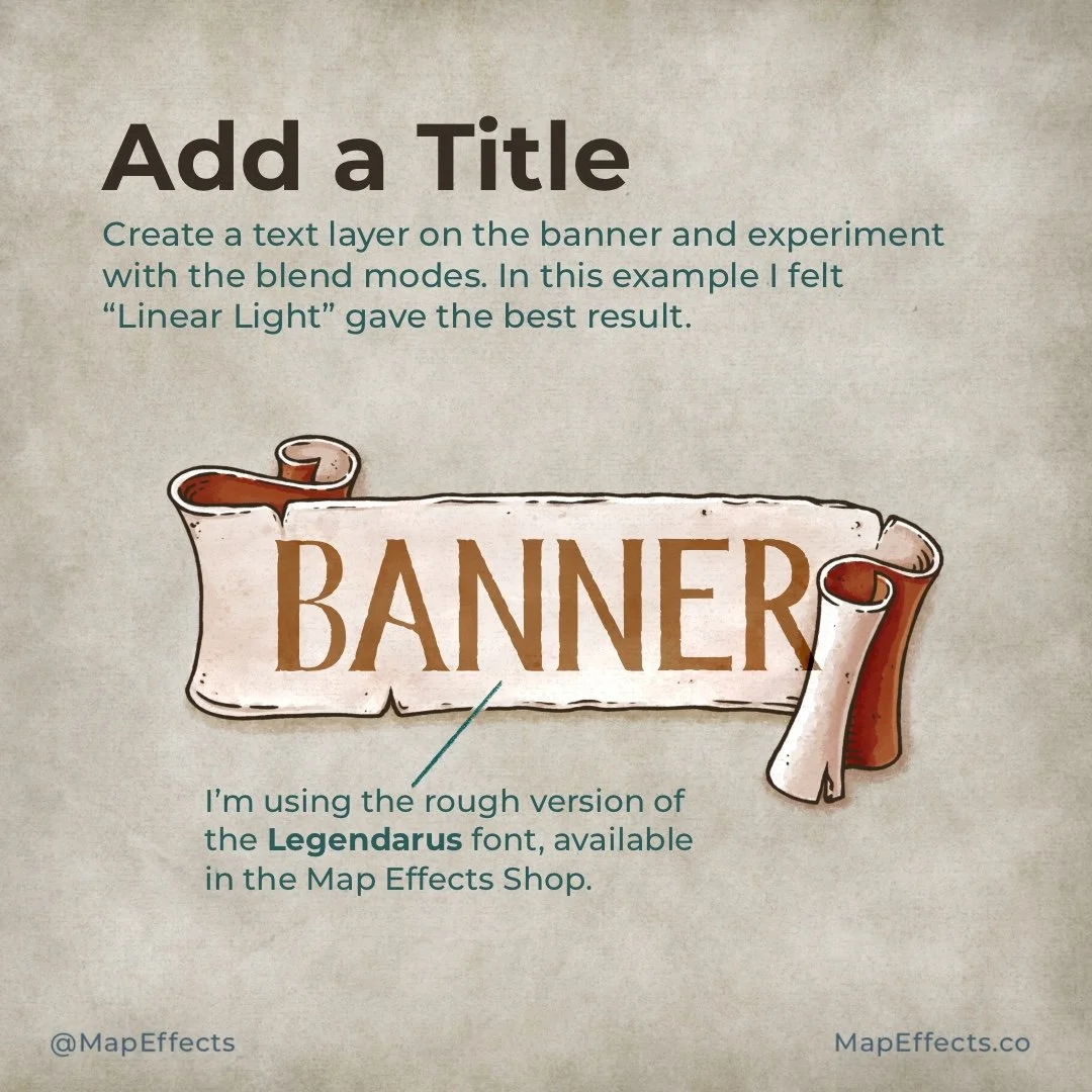 How to Draw Banners on your Fantasy Maps — Map Effects